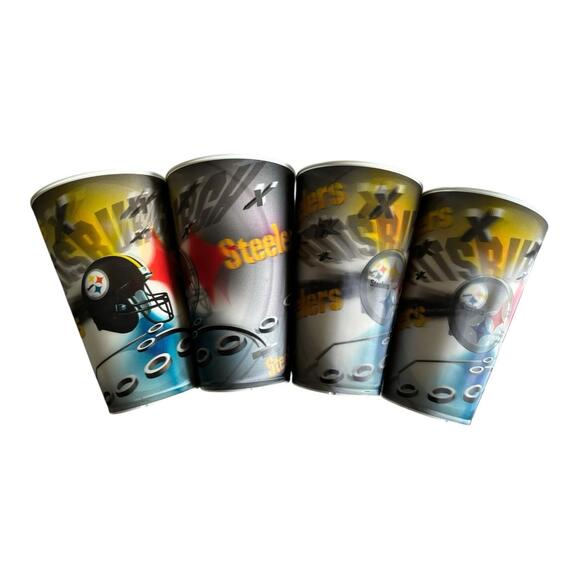 Other | Capitol Spirit Cups Nfl Pittsburgh Steelers 3d Holographic Cups ...